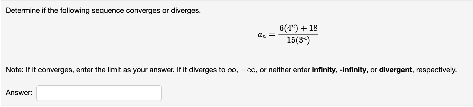 Solved Determine if the following sequence converges or | Chegg.com