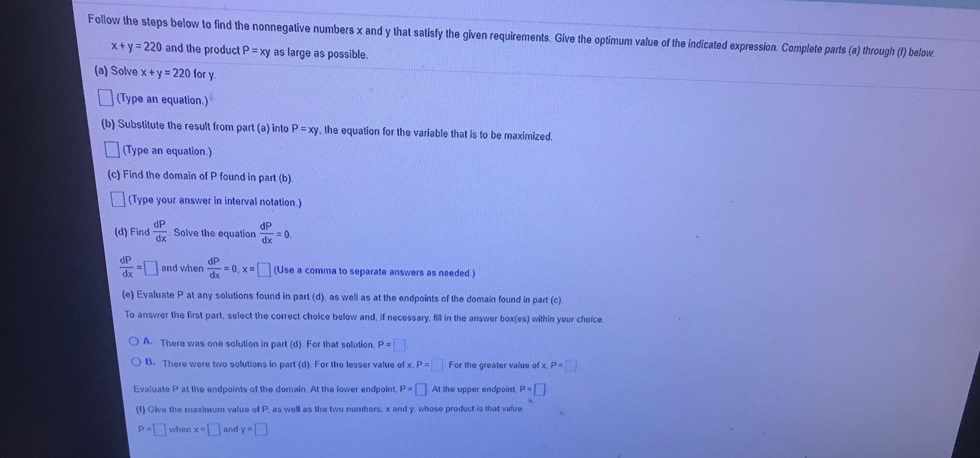 Solved Follow the steps below to find the nonnegative | Chegg.com