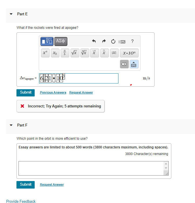 Solved Consider a spacecraft in an elliptical orbit around | Chegg.com