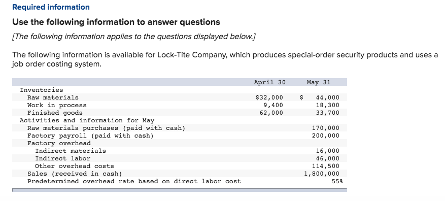 Solved Exercise 19-8 Journal entries for materials LO | Chegg.com