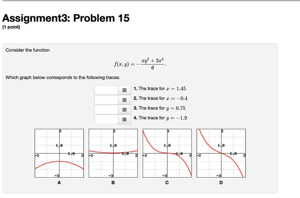 Solved Assignment3 Problem 15 1 Point Consider The 