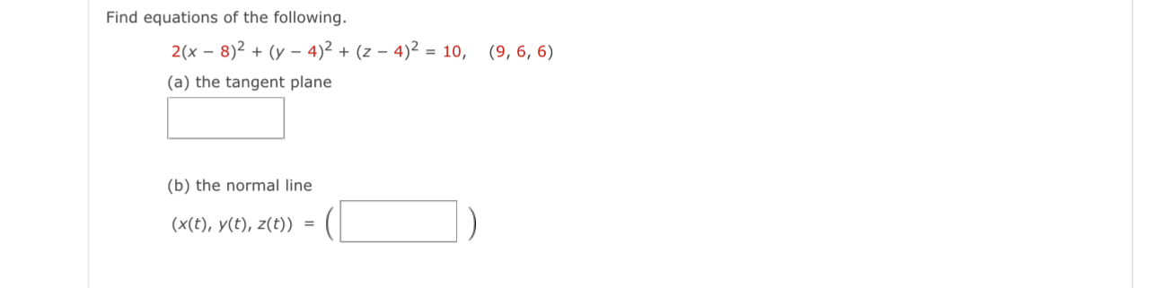 Solved Find equations of the following. | Chegg.com