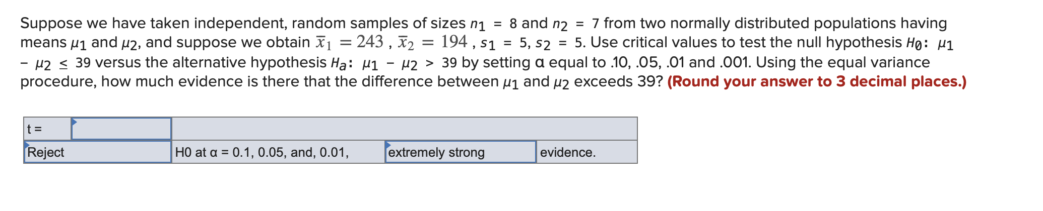 Solved Suppose we have taken independent, random samples of | Chegg.com