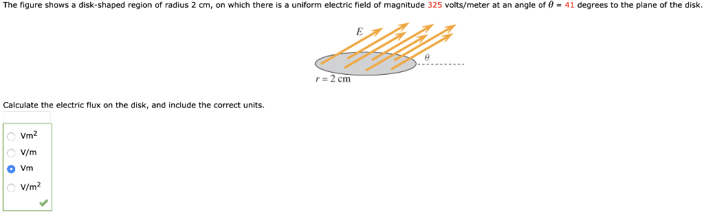 Solved The figure shows a disk-shaped region of radius 2 cm, | Chegg.com