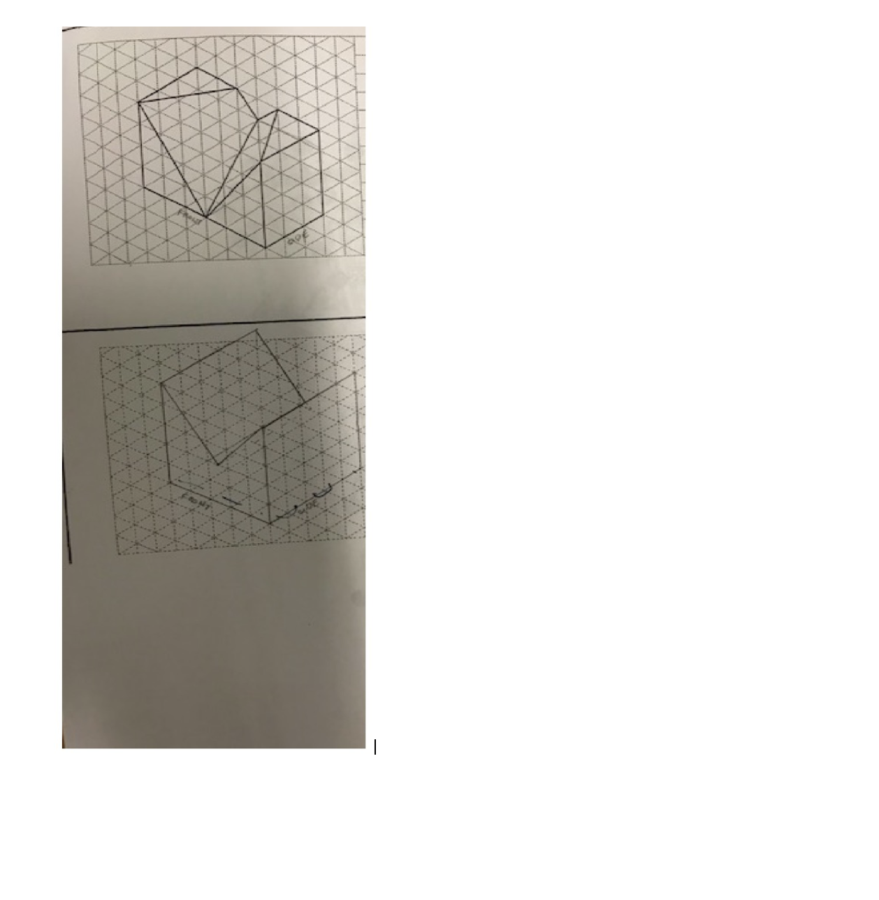 Solved Please do top,front, ans side view | Chegg.com