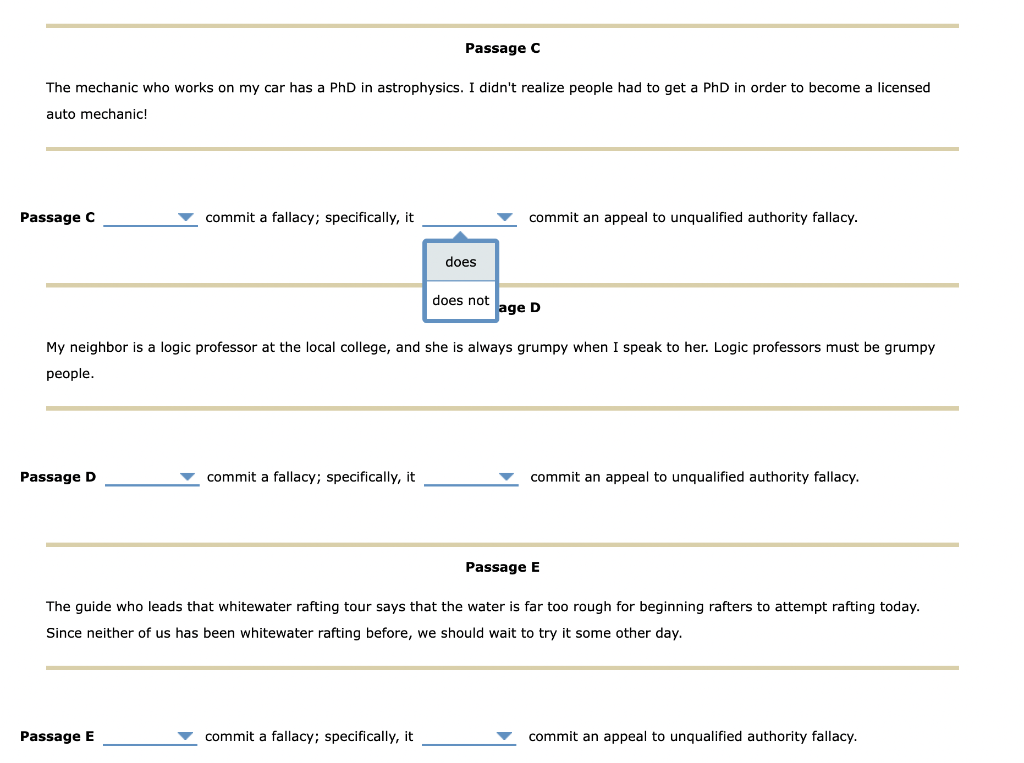 Solved 1. Appeal to Unqualified Authority In this exercise, | Chegg.com