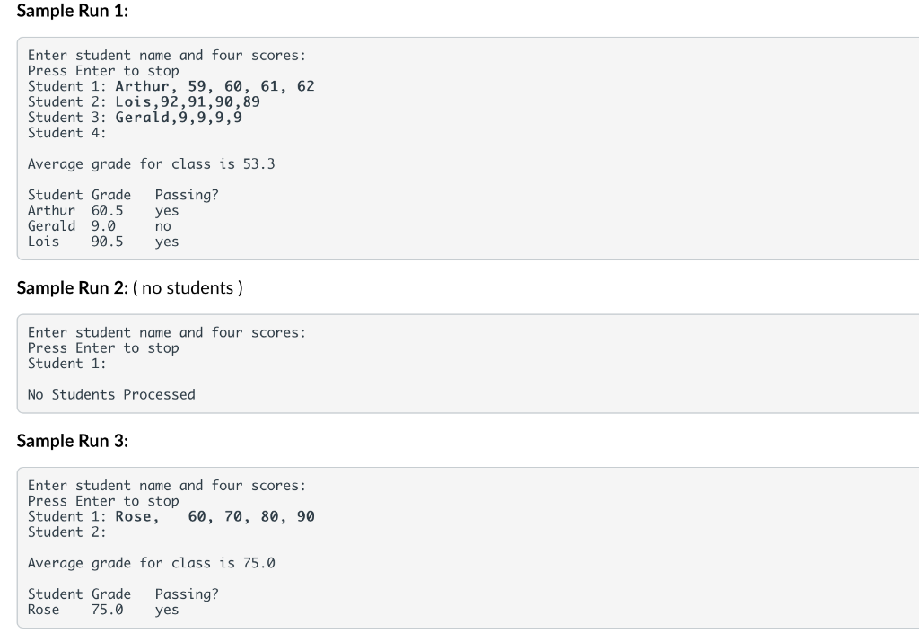Solved The problem is to write a program that will read some | Chegg.com