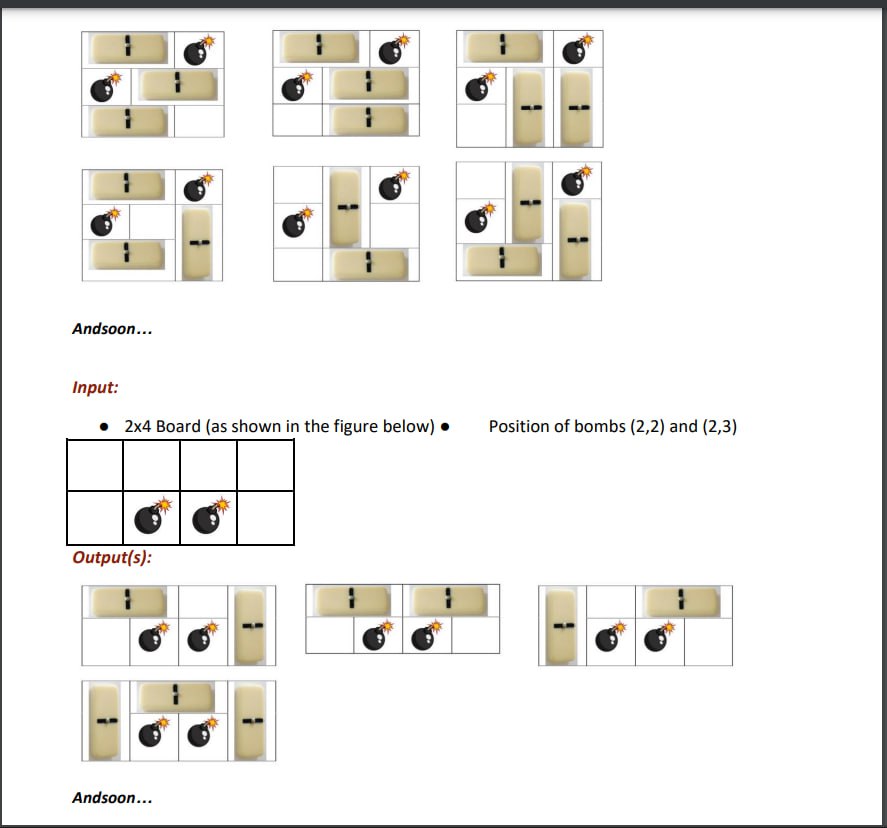 Solved Search algorithms can solve the "Dominoes Puzzle" | Chegg.com