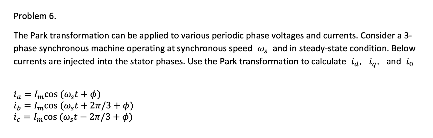 Solved The Park transformation can be applied to various | Chegg.com