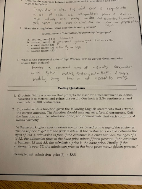 Solved Describe the difference between compilation and | Chegg.com
