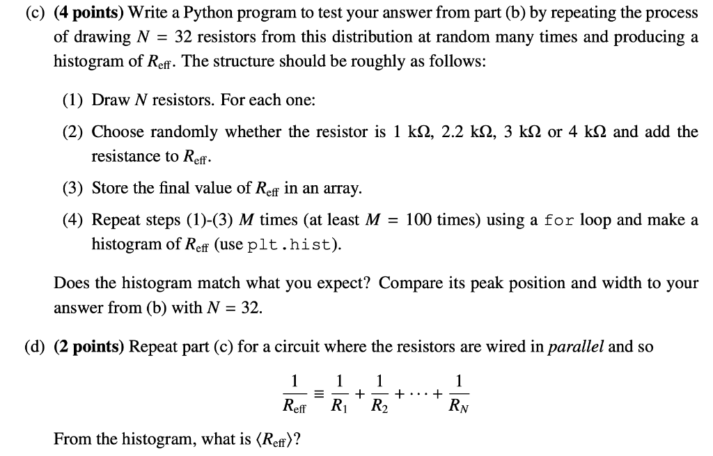 4. Random Circuits (10 points): Consider a box of | Chegg.com