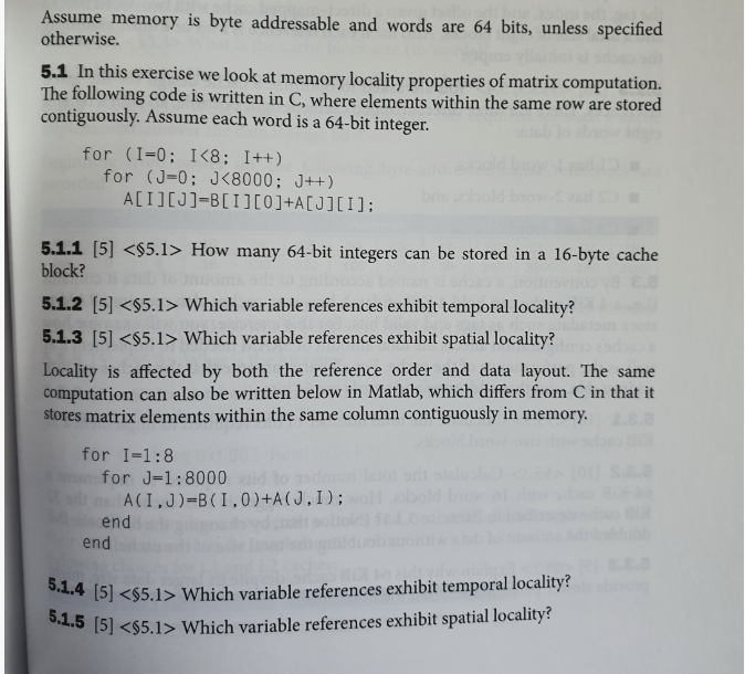 Solved Assume memory is byte addressable and words are 64 | Chegg.com