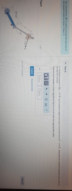 Solved 3.22 Part A Determine the unstretched length of DB to | Chegg.com