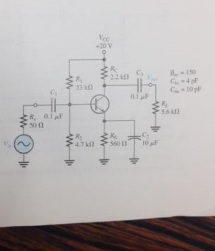 Solved Express The Midrange Voltage Gain Of The Amplifier In