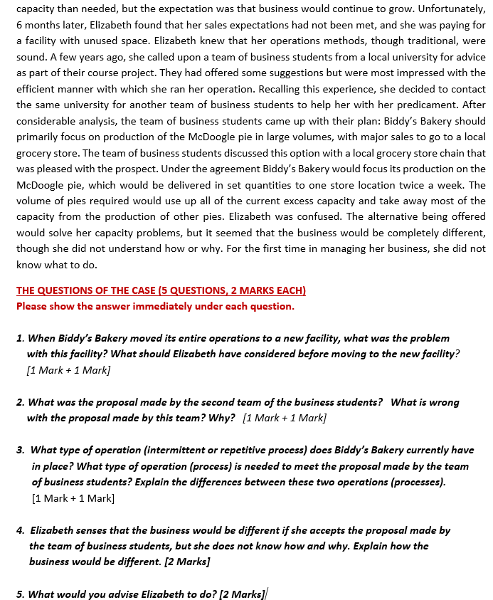 Solved Chapter 3 mainly + other chapters, Biddy's Bakery was | Chegg.com