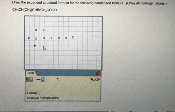 Solved Draw the expanded structural formula for the | Chegg.com