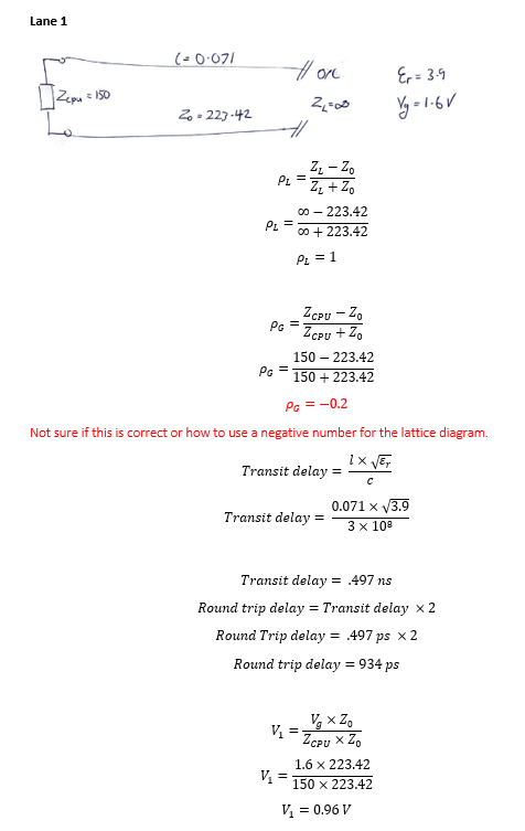 Solved Complete a Time Domain Reflectometry (TDR) lattice | Chegg.com