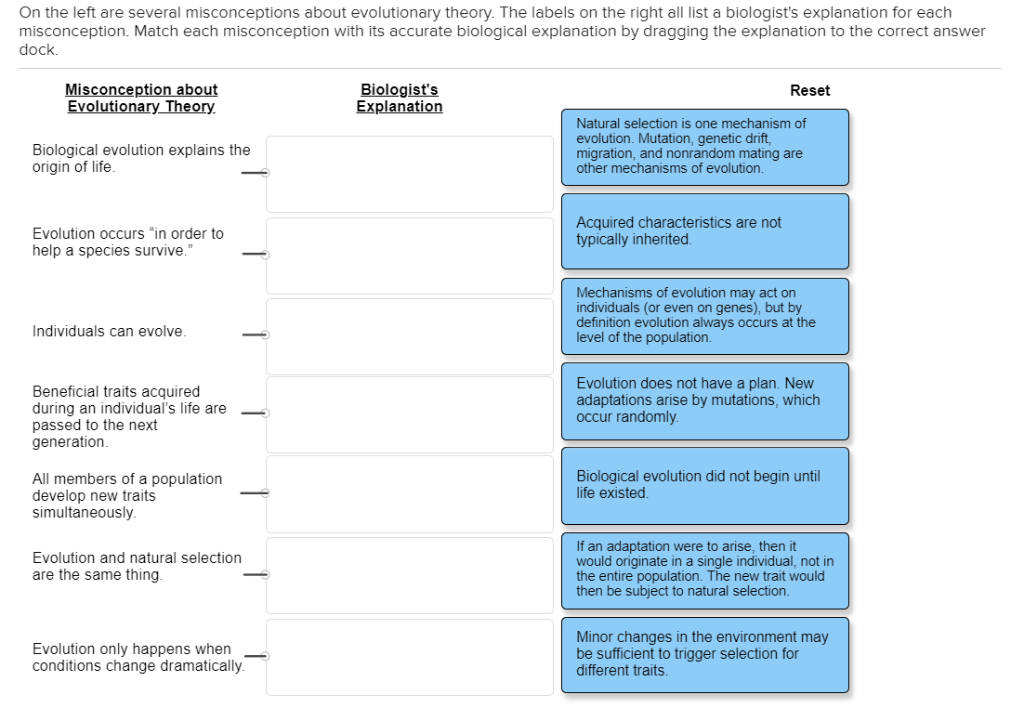 Solved On The Left Are Several Misconceptions About