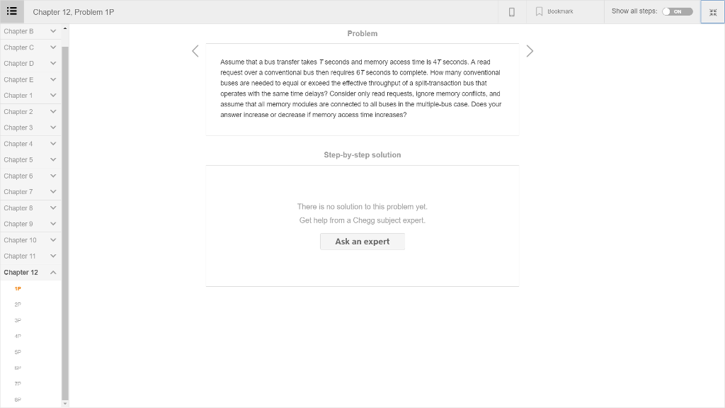 Solved I can't solve Problem 12.1 (Chapter 12, exercise 1) | Chegg.com