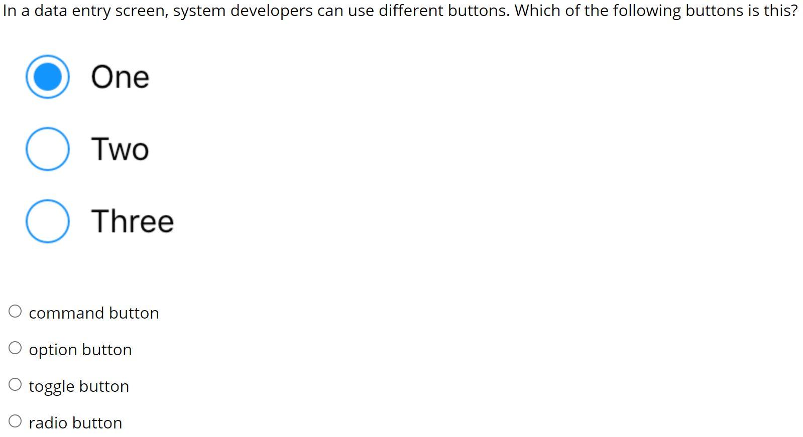 Solved In a data entry screen, system developers can use | Chegg.com