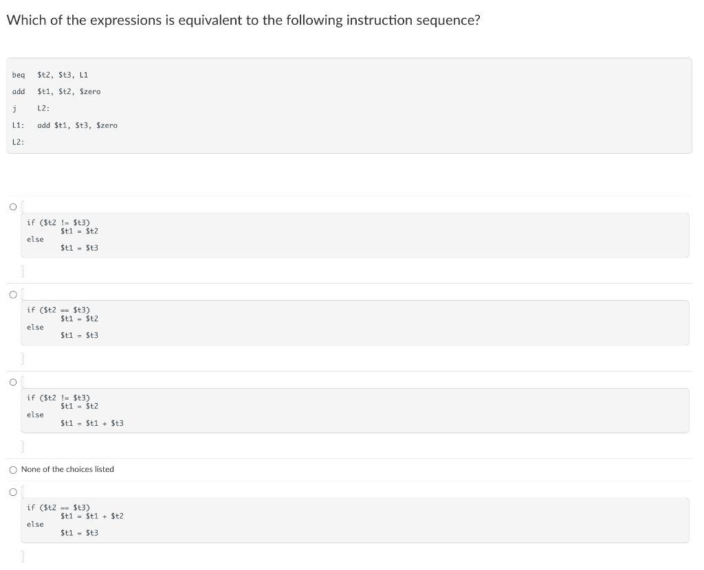 Solved Which of the expressions is equivalent to the | Chegg.com
