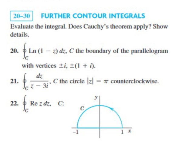 Solved Evaluate the integral. Does Cauchy's theorem apply? | Chegg.com
