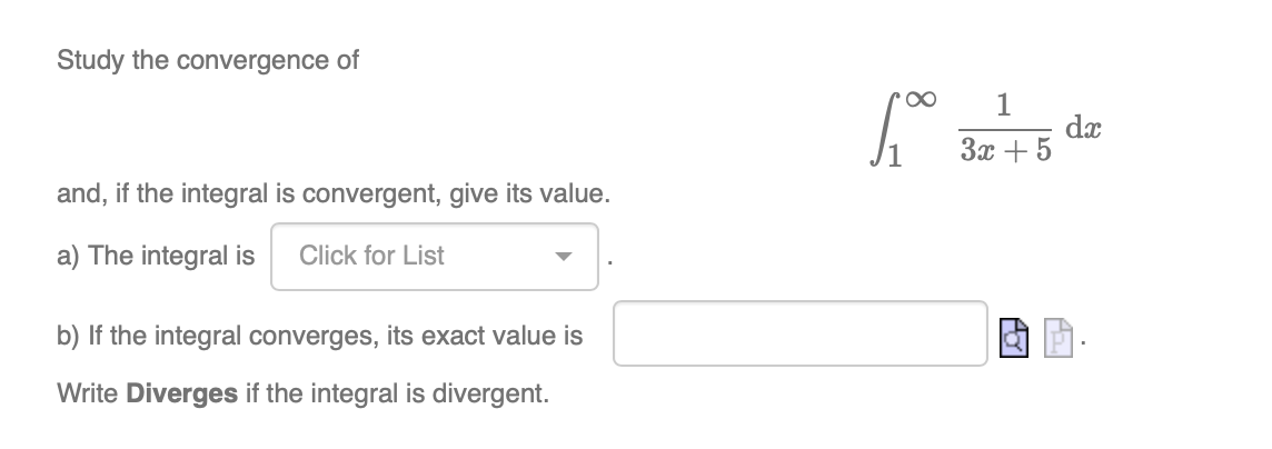 Solved Study the convergence of and, if the integral is | Chegg.com
