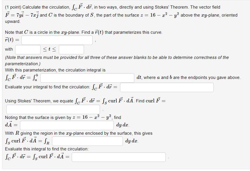 Solved Calculate the circulation, ∫CF⃗ ⋅dr⃗ , in two ways, | Chegg.com