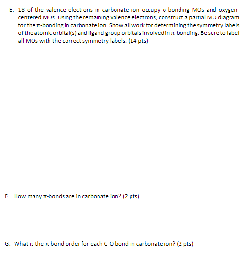 Solved 6. A. Draw the Lewis dot structure for carbonate ion | Chegg.com