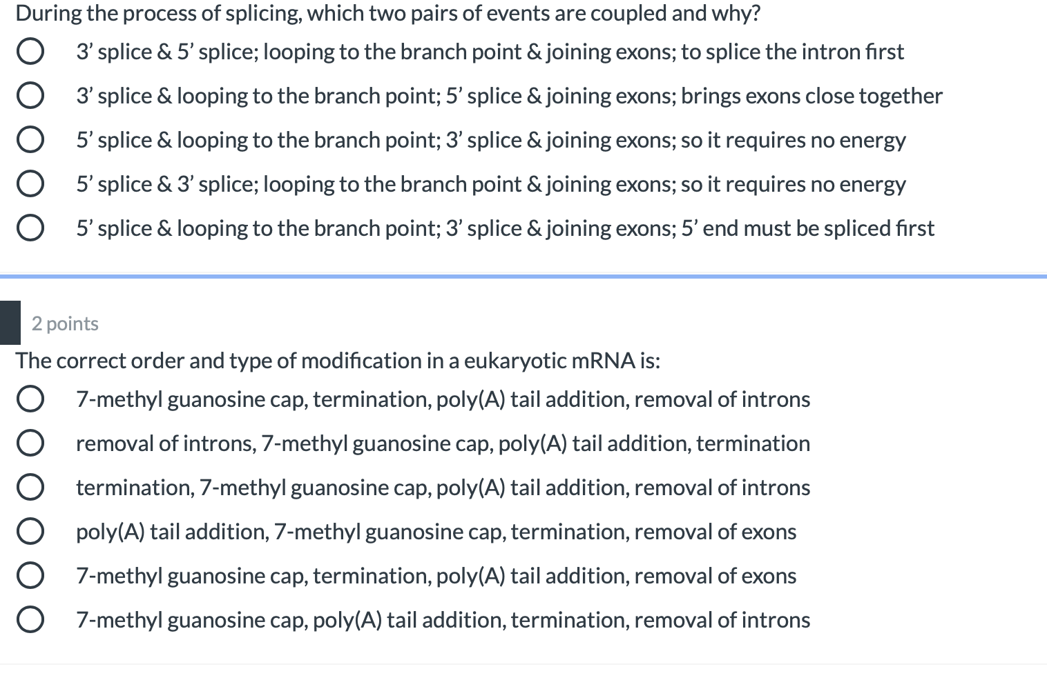 Solved During the process of splicing, which two pairs of | Chegg.com