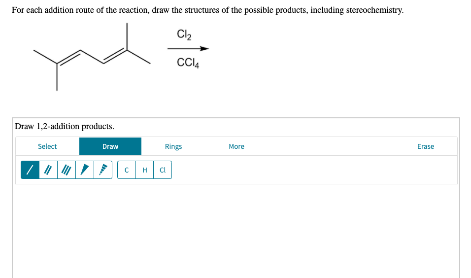 Solved For each addition route of the reaction, draw the | Chegg.com