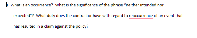 Solved 5. What is an occurrence? What is the significance of | Chegg.com