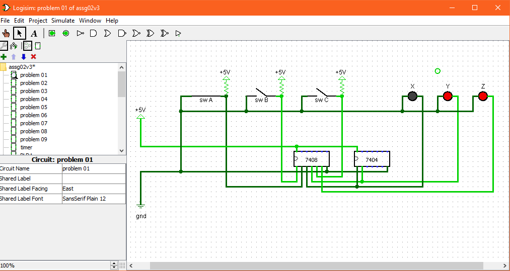 Solved Refer to the problem 02 subcircuit. In this file you | Chegg.com