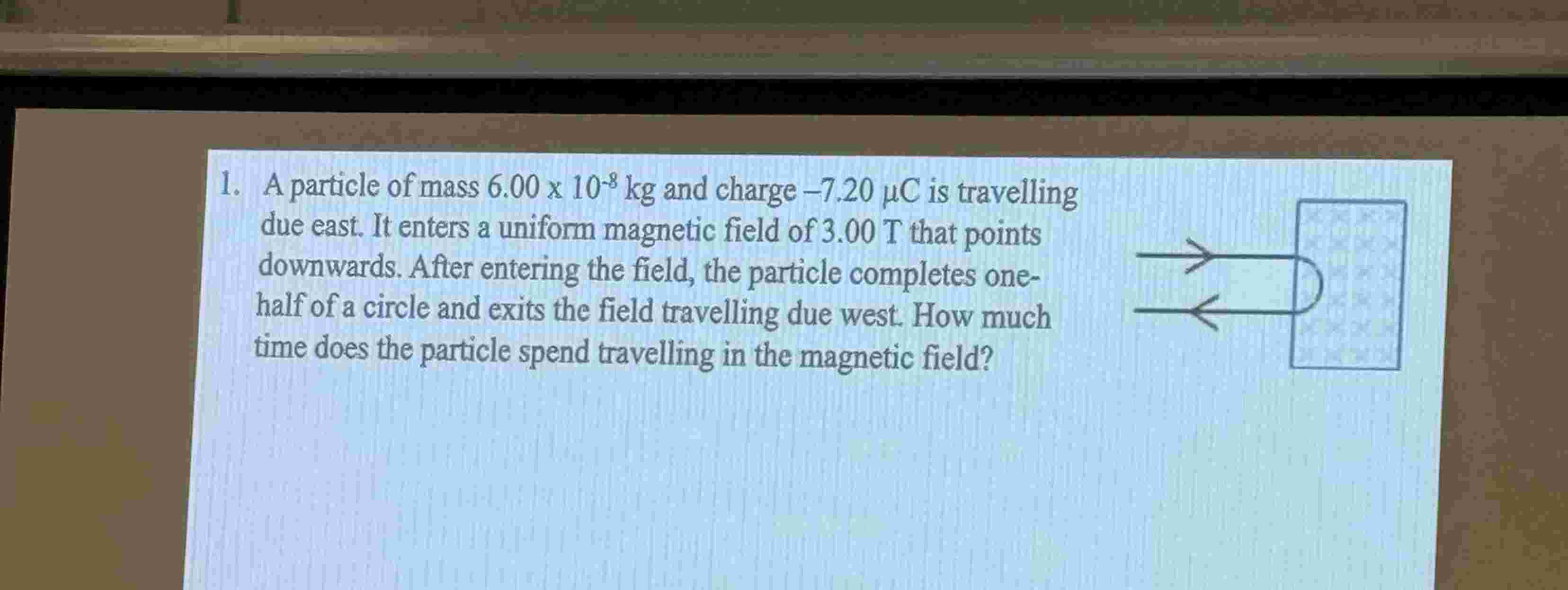 Solved A particle of ﻿mass 6.00×10-8kg ﻿and charge | Chegg.com