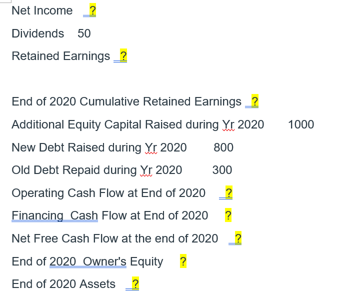 Solved 7) (4 pts) Company XYZ reports the following | Chegg.com
