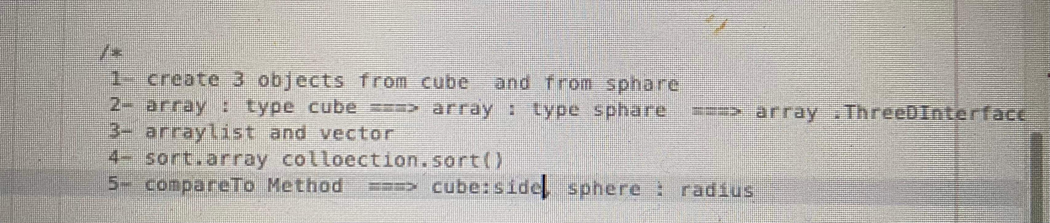 Solved isk 1: reate an interface ThreeDInterface that has • | Chegg.com