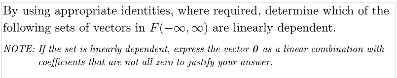Solved By using appropriate identities, where required, | Chegg.com