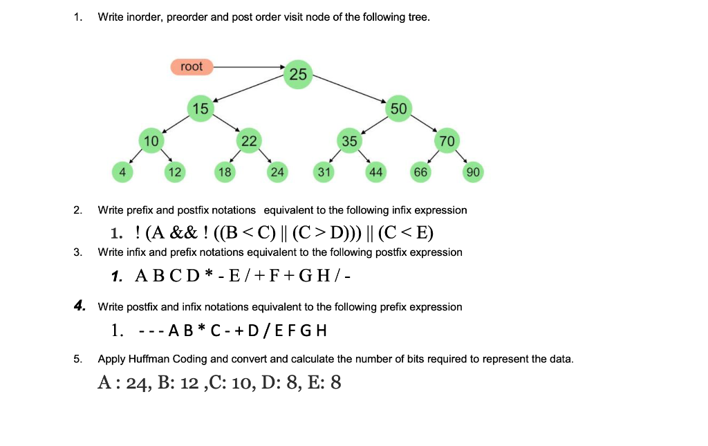 Solved 3 Write Infix And Prefix Notations Equivalent To