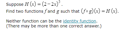 Solved Suppose that the functions g and h are defined for | Chegg.com