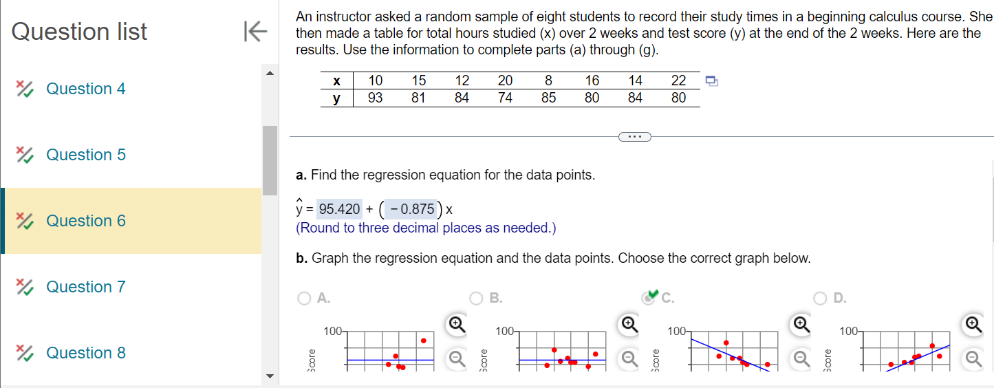 Solved Question list Question 4 x/s Question 5 x/, Question | Chegg.com