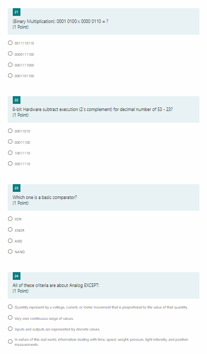 Solved 17 (Binary Subtraction): 0011 0010 - 0001 1001 = ? (1 | Chegg.com