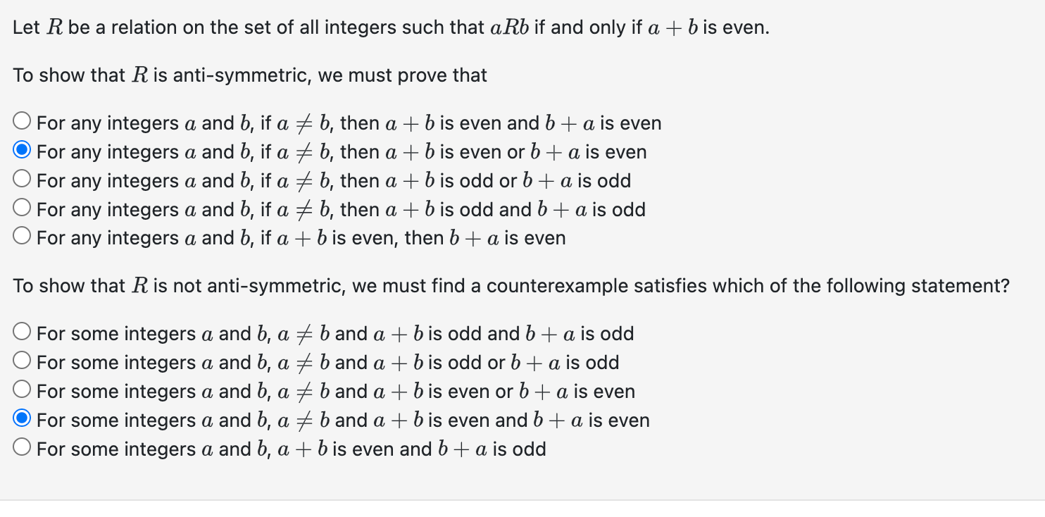 Solved Let R be a relation on the set of all integers such | Chegg.com
