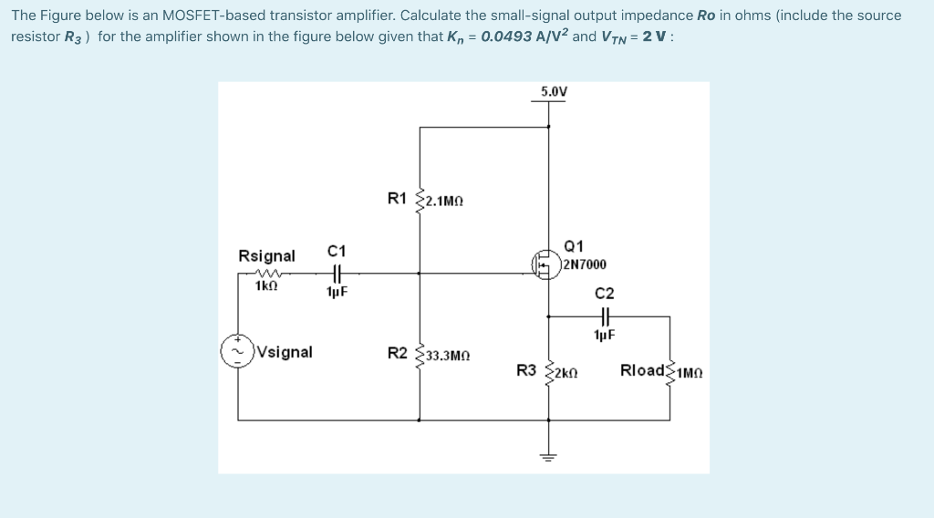 Solved The Figure below is an MOSFET-based transistor | Chegg.com