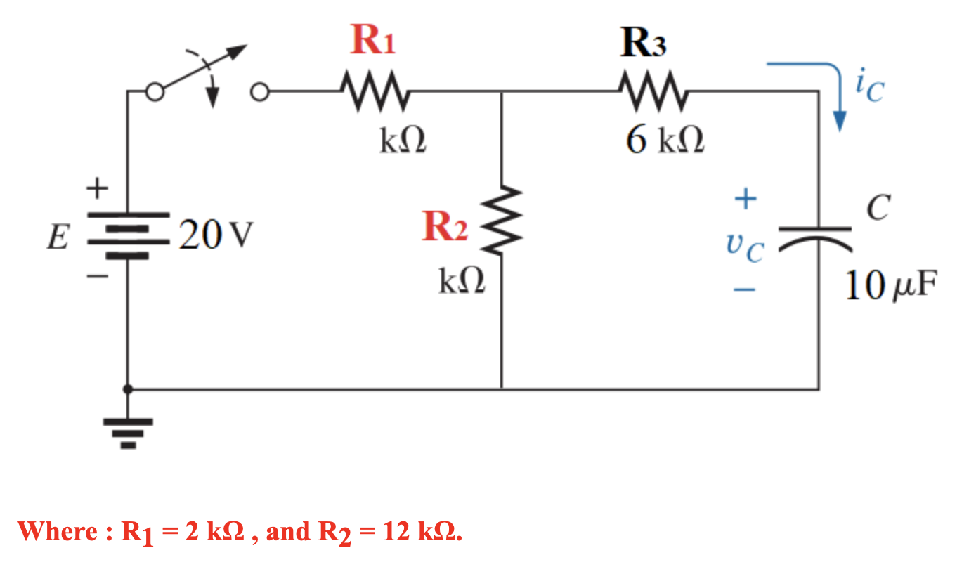 Solved Where :R1=2kΩ, and R2=12kΩ.Where : R1=2kΩ, and | Chegg.com