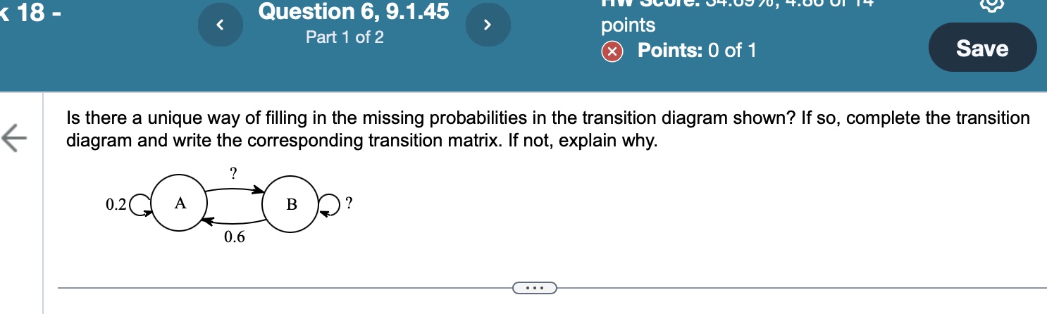 Solved Is there a unique way of filling in the missing | Chegg.com