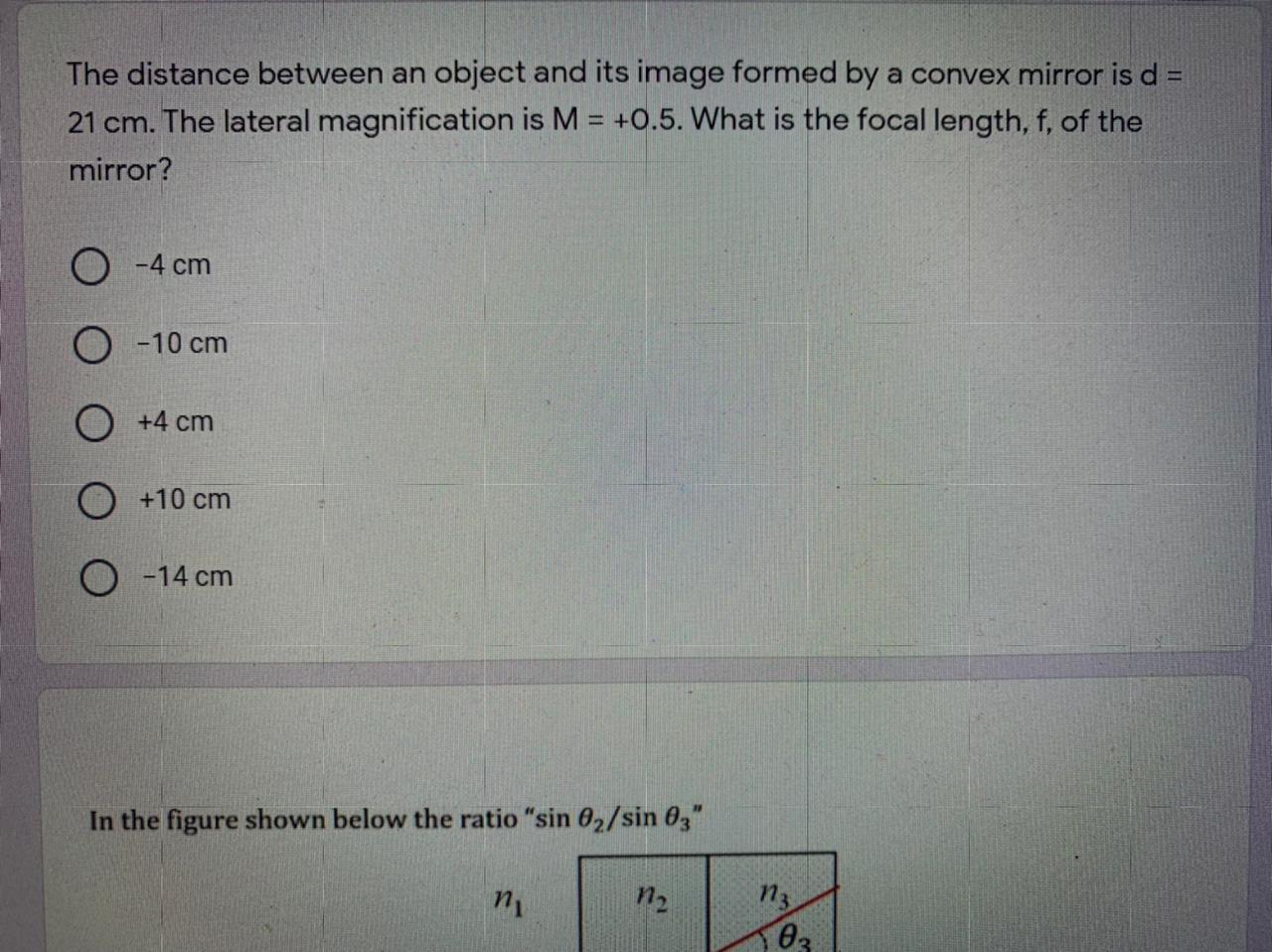 Solved The distance between an object and its image formed | Chegg.com