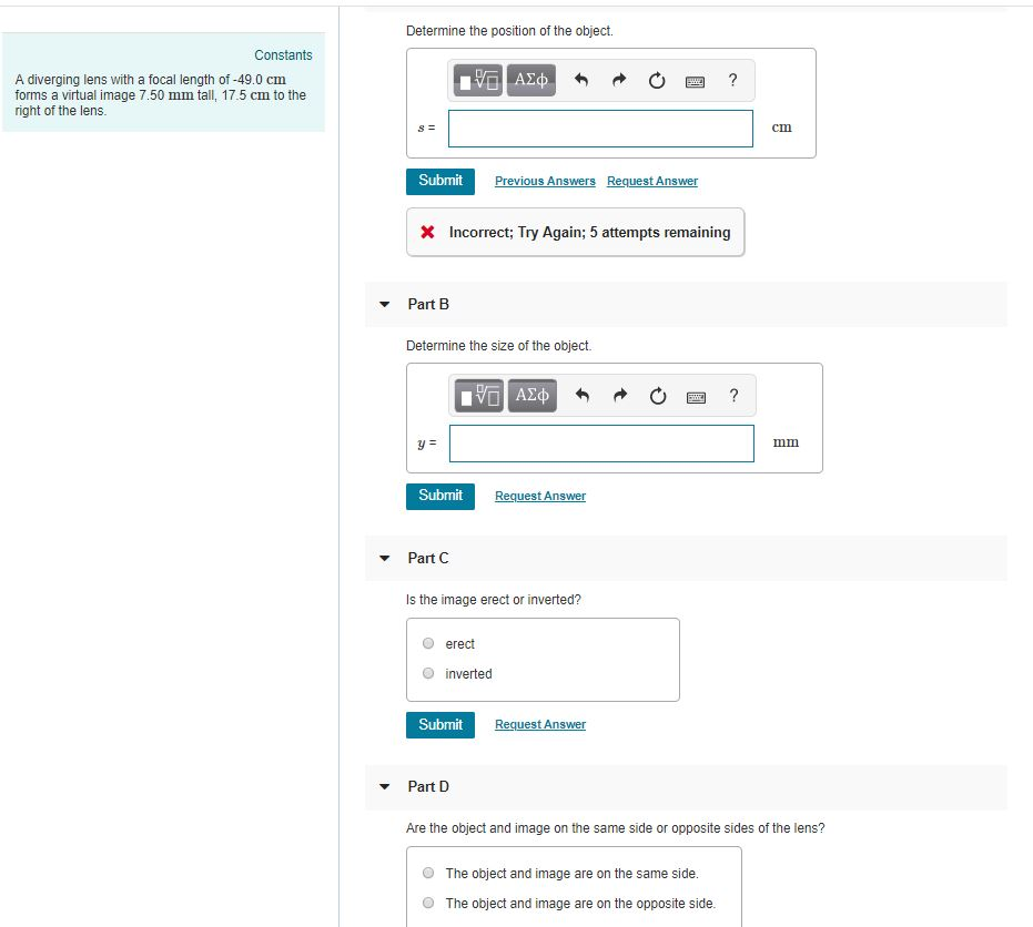 Solved Determine the position of the object. Constants VAXD | Chegg.com