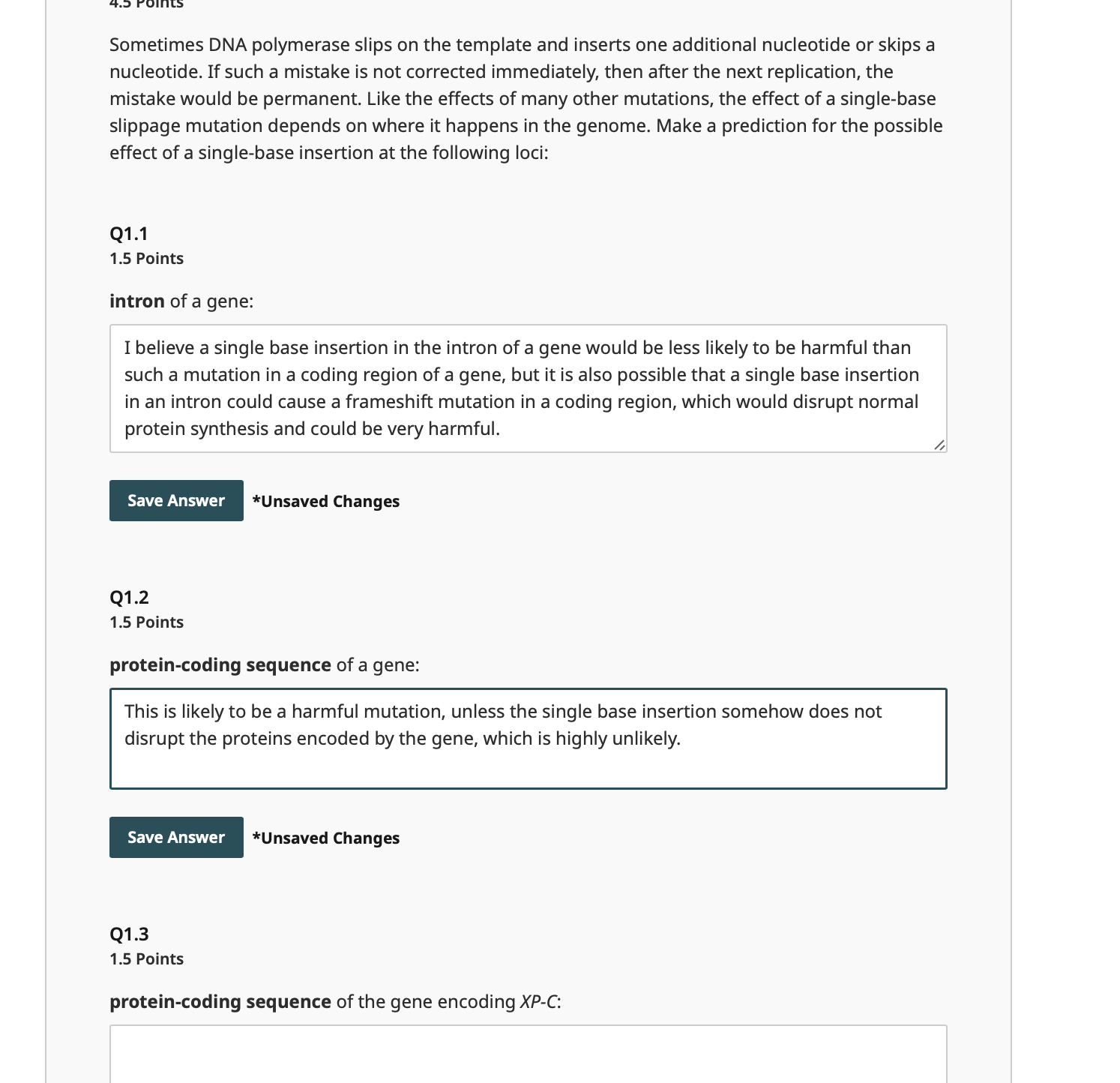 Solved Sometimes DNA polymerase slips on the template and | Chegg.com