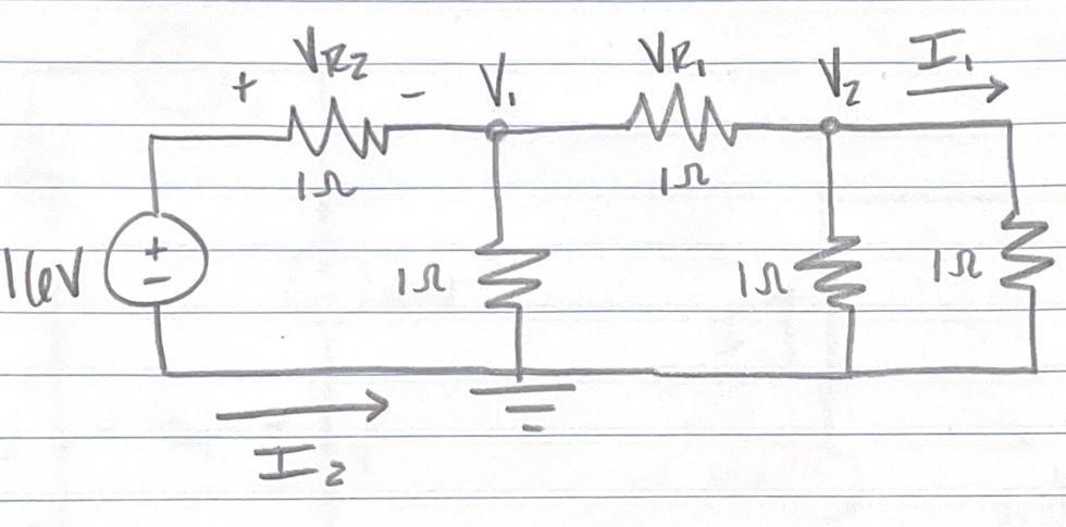 Solved For the circuit below, a) apply nodal analysis to | Chegg.com
