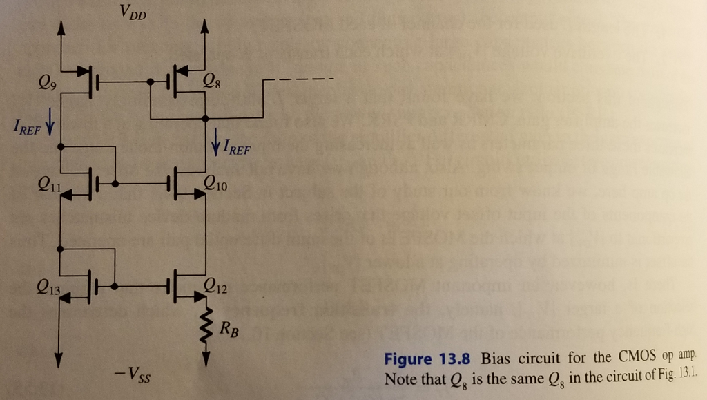 +匕 oUo REF 2 Figure 13.1 The basic two-stage CMOS | Chegg.com